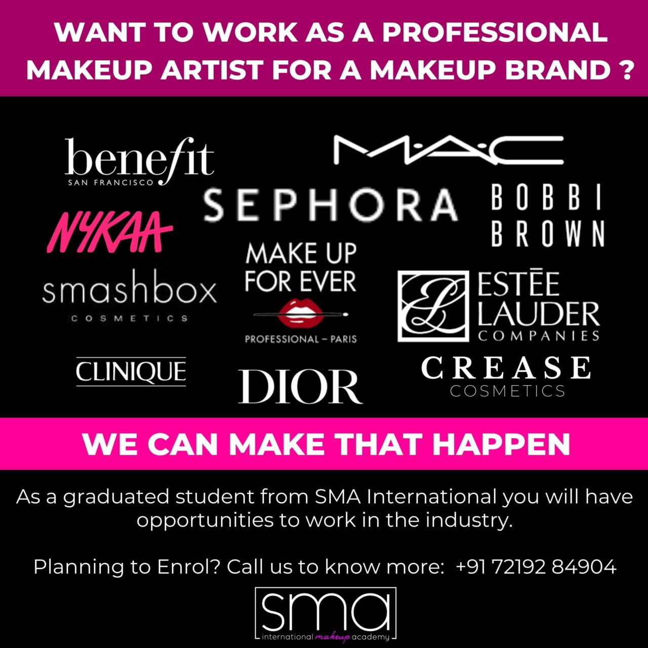 Career - SMA International Makeup Academy